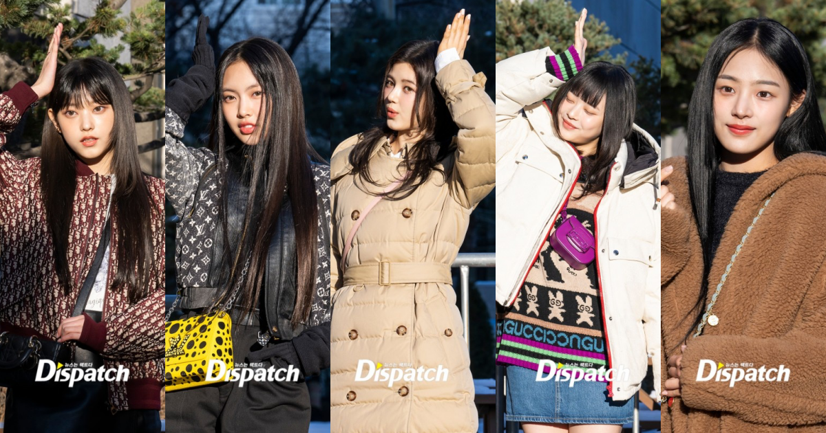 New Jeans hold rabbit poses for cameras ahead of Music Bank rehearsals ...