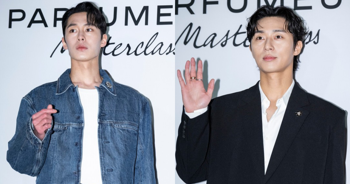 Lee Jae-Wook and Park Seo-Joon wave for cameras at perfume brand event ...