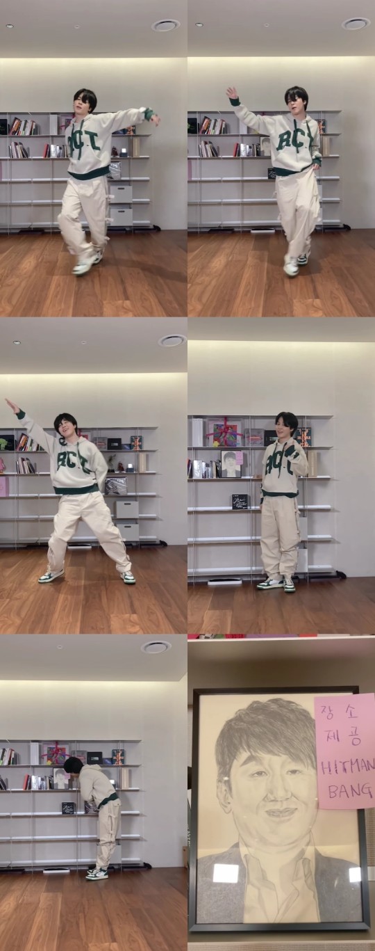 BTS' Jimin dances away in 'Hitman' Bang Si-Hyuk's room | DIPE.CO.KR