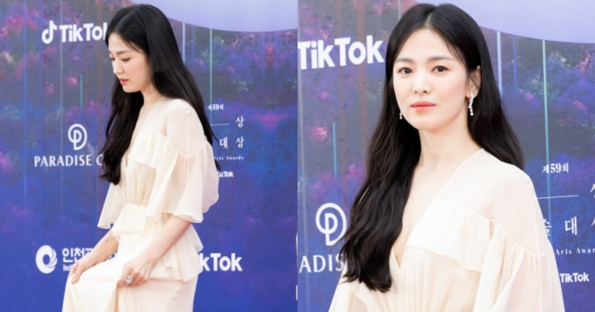 [Photo] "Beautiful Goddess" Song Hye-kyo attends Baeksang Arts Awards | DIPE.CO.KR