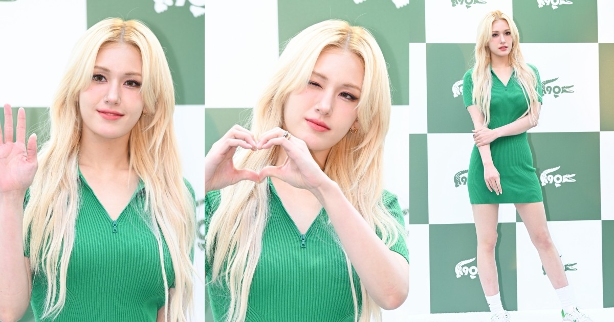 Somi waves for cameras at Lacoste event | DIPE.CO.KR