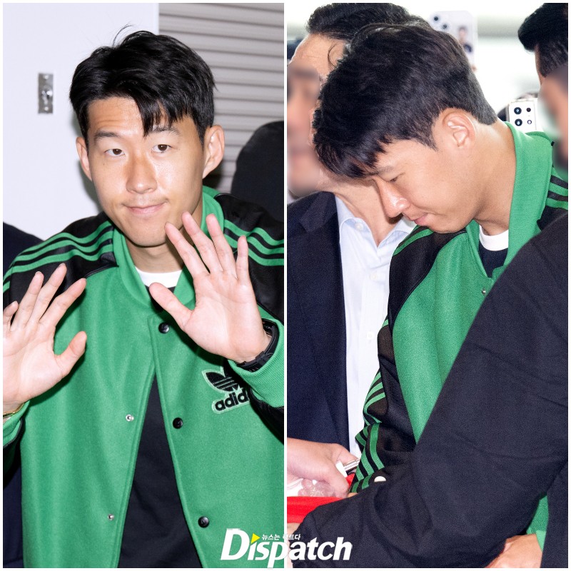 Son Heung-min shows world-class fan service at airport | DIPE.CO.KR