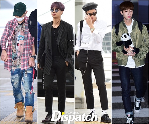 [현장포토] "스웨그, 시크, 풋풋"…아이돌, 色다른 출국길 | 디스패치 | 뉴스는 팩트다!