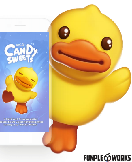 캐릭터 스타 'B.Duck' 모바일 게임 '캔디스윗' 주인공 됐다? | 디스패치 | 뉴스는 팩트다!